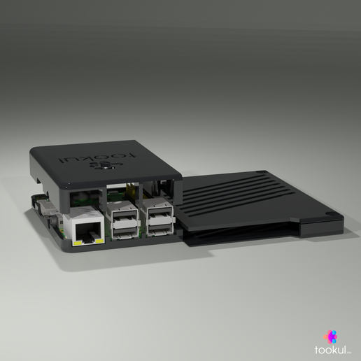 💭 Easy mounting NAS case for raspberry pi 3 b・ STL File for 3D printing ...