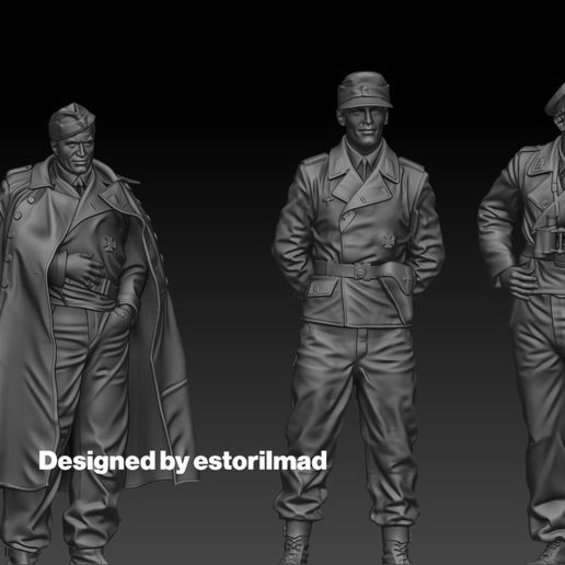 🪖 WW2 PACK 5 GERMAN PANZER TANK DRIVERS RESTING・ STL File for 3D ...