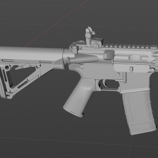 OBJ file American Colt M4A1 Carbine 3D model material 🗺️ ・3D printing ...