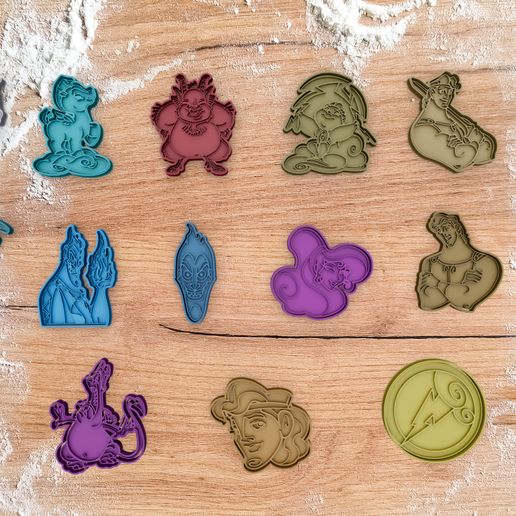 🍪 13 cookie cutter pack from Hercules・ STL File for 3D printing・Cults