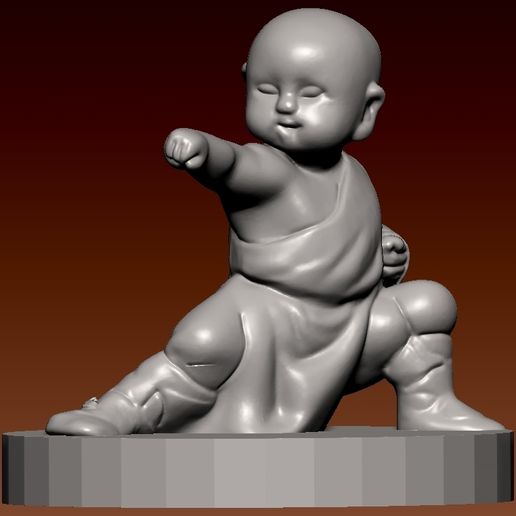 STL file Monk statue - Decoration - 3D print 🎨 ・3D printer design to ...