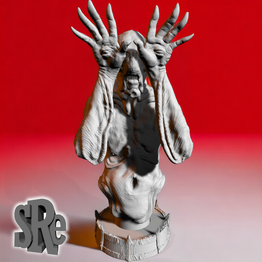 👤 Bust The pale man - the pale man・Archivo STL para Impresión 3D・Cults