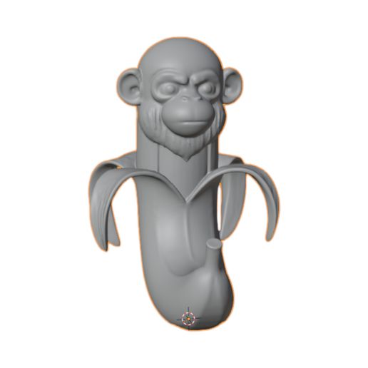 👾 Chimpanzini Bananini – Viral Brainrot Meme Inspired 3D Model Figure ...