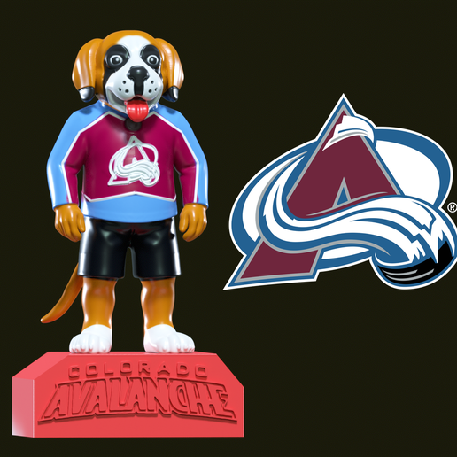 👾 NHL - Colorado Avalanche mascot statue - Bernie - 3d print・ 3D File ...