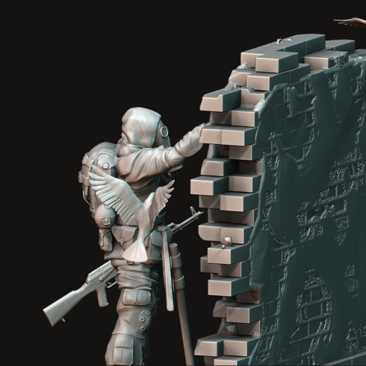 🪖 STALKER DIORAMA・ STL File for 3D printing・Cults