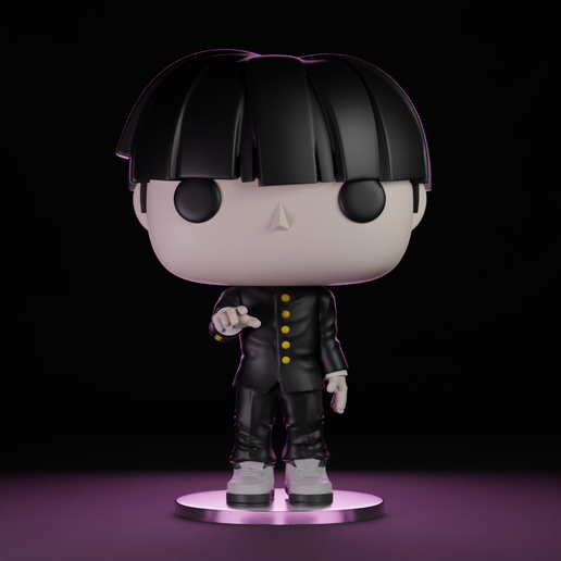 💯 Mob Psycho 100 Mob POP fanart ~digital .stl files~・ 3D File for 3D ...