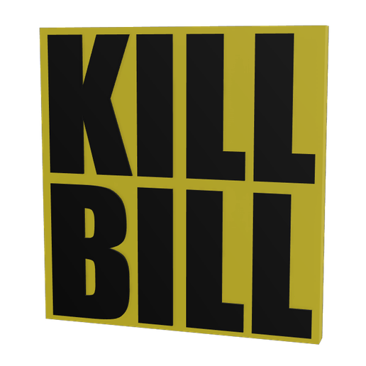 STL file 3D MULTICOLOR LOGO/SIGN - Kill Bill 🎦 ・3D print design to ...
