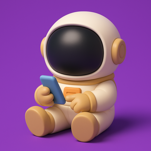 chibi astronaut 3d