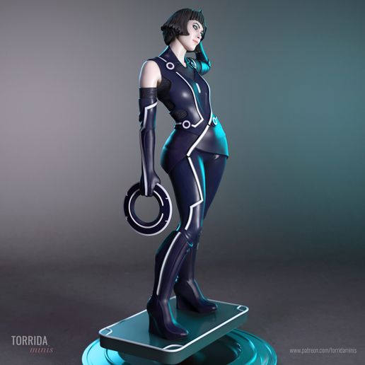 👾 Quorra from Tron Legacy・ 3D File for 3D printing・Cults
