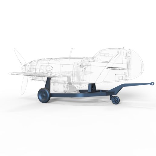 🪖 Hütter Hü 136 Stubo – 3D Printable Takeoff Trolley・ OBJ File for 3D ...