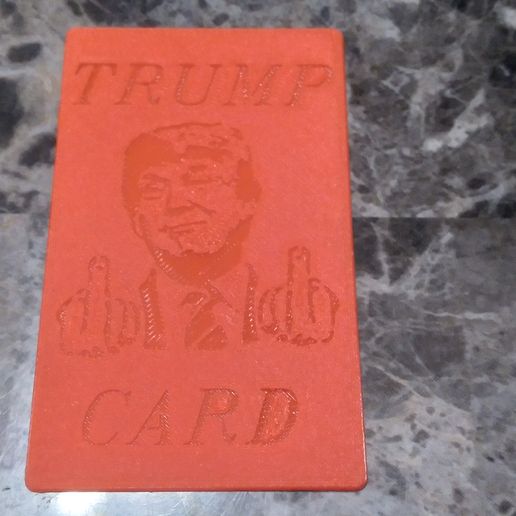 STL file THE TRUMP CARD 👽 ・3D printable design to download・Cults