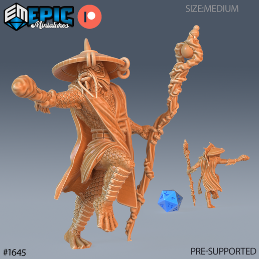 🐠 Fish Folk Koi Tribe Monk ‧ DnD Miniature ‧ Tabletop Miniatures ...