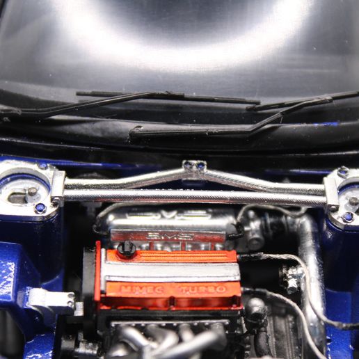 👽 1/24 Evo IX Engine Bay w/ Built 4G63 Forward Facing Turbo 1/64 ...