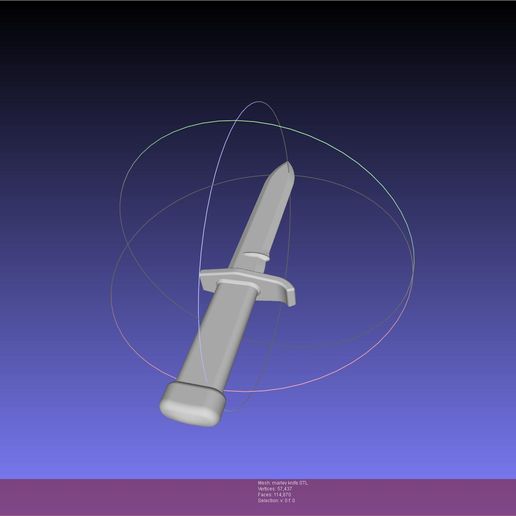 🪖 Attack On Titan Marley Military Knife・ STL File for 3D printing・Cults