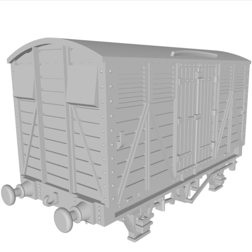 🚐 N Gauge 12 Ton Fruit A Van - Model Railway Wagon・ STL File for 3D ...