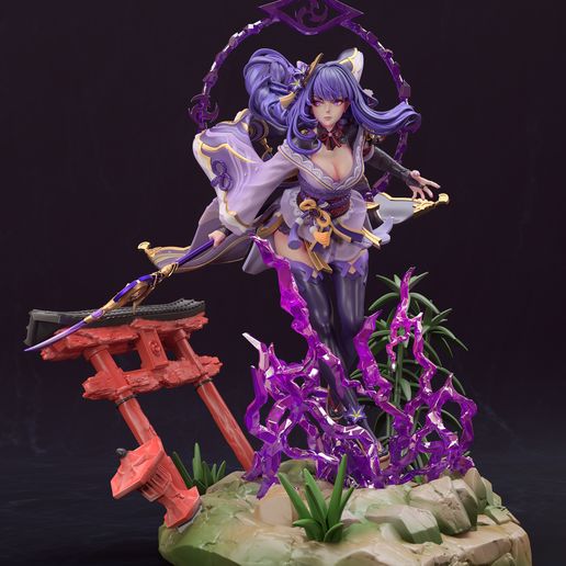 👾 Raiden Shogun (Full Figure)・ 3D File for 3D printing・Cults