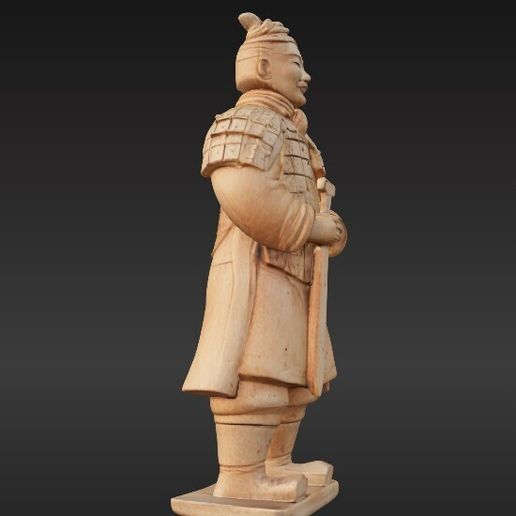 🗿 Terracotta Warrior – Ancient Chinese Guardian Statue・ STL File for 3D ...