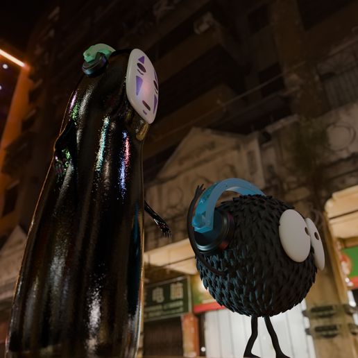 STL file Soot Sprite No Face Best Friends Studio Ghibli Fan Art 3d ...