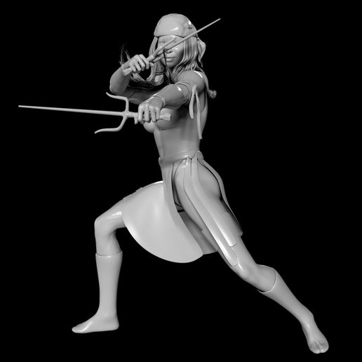 🦸 Marvel's Elektra Statuette・ STL File for 3D printing・Cults