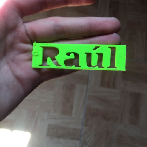 Free STL file Raul key ring 🔑 ・3D printing idea to download・Cults