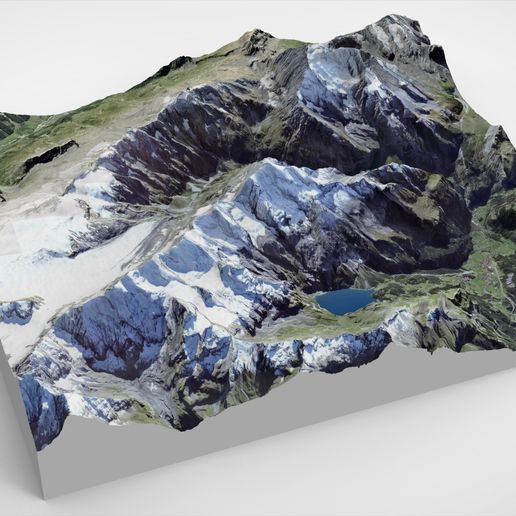 ⛰️ The Balmhorn mountain Bernese Alps Switzerland・ STL File for 3D ...