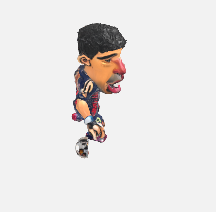 👤 Luis Suarez - Cartoon Figure・ OBJ File for 3D printing・Cults