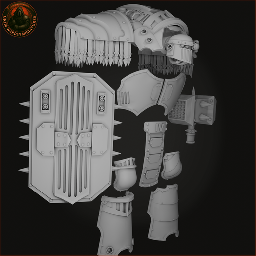 🤖 Veterans of Steel Slender Mech Armor・ 3D File for 3D printing・Cults