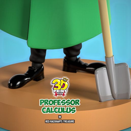 3D file Professor Calculus 3D model 🗿 ・3D print object to download・Cults
