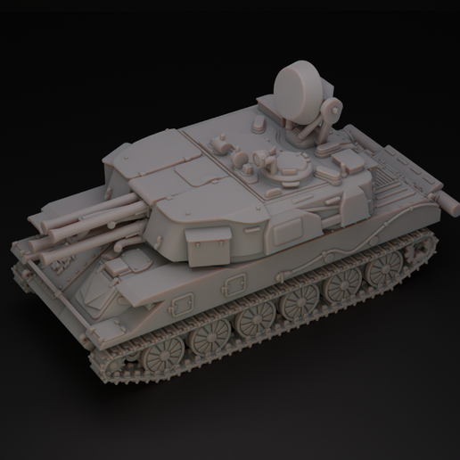 🪖 ZSU-23-4 Shilka AA・ STL File for ・Cults
