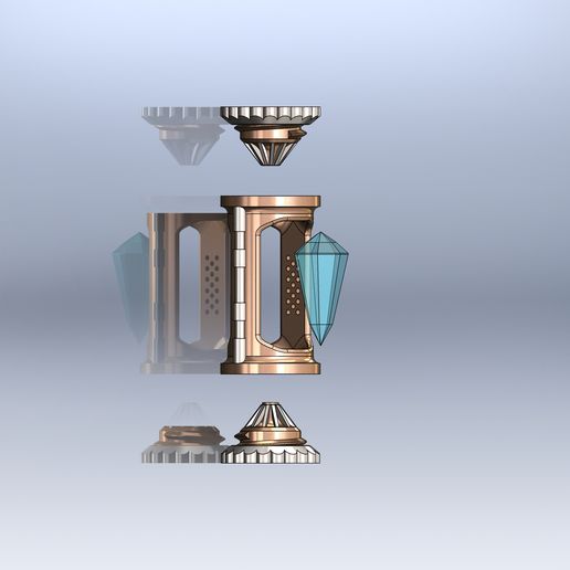 🔮 Lightsaber Kyber Crystal Display・Free STL File for 3D printing・Cults