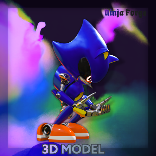 3D file Metal Sonic 🤖 ・3D printable design to download・Cults