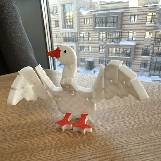 🧸 Flexible articulated goose・Free STL File for 3D printing・Cults