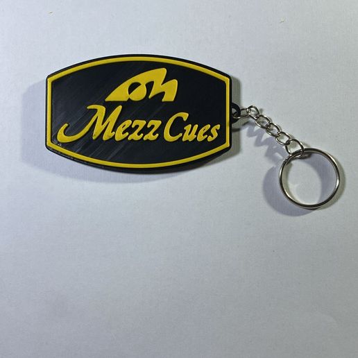 🗝️ Charm / Keychain With Mezz Cues Logo・ STL File for 3D printing・Cults