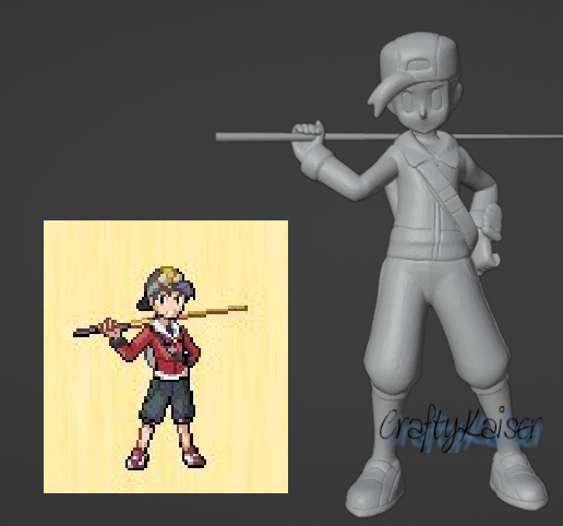 🐉 Pokemon Trainer Gold/Ethan・ 3D File for ・Cults