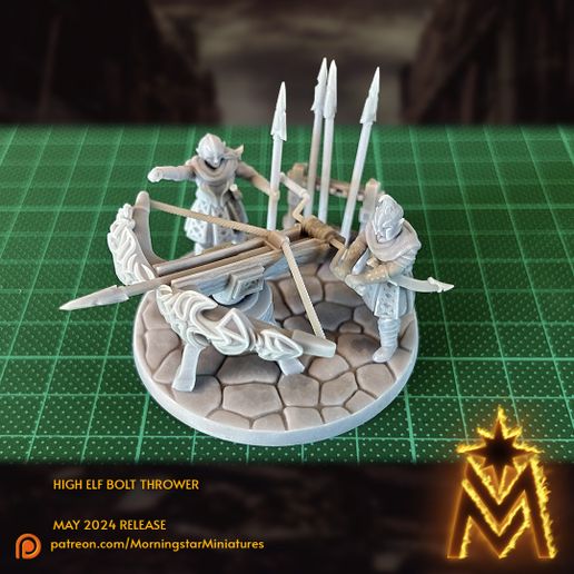 🧝 High Elf Bolt Thrower | 32mm Scale Presupported Miniatures・ 3D File ...