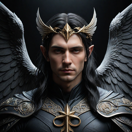 STL file Ebon Seraph - Eladriel, Guardian of Knowledge 🎲 ・3D printable ...