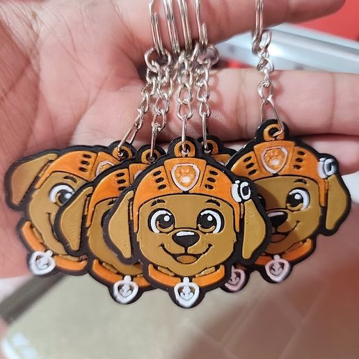 🐾 PAW PATROL Zuma Key Ring・ 3MF File for 3D printing・Cults