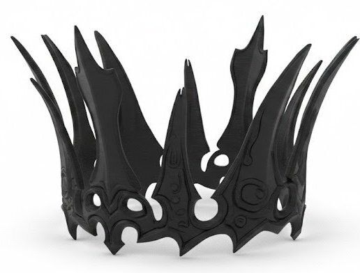 💀 The Skeleton King’s Relic - Dark Gothic Fantasy Crown for Cosplay ...