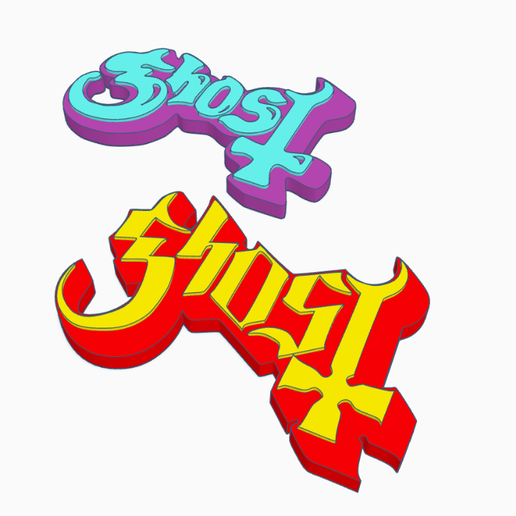 👻 2x GHOST Logo Display by MANIACMANCAVE3D・ STL File for 3D printing・Cults