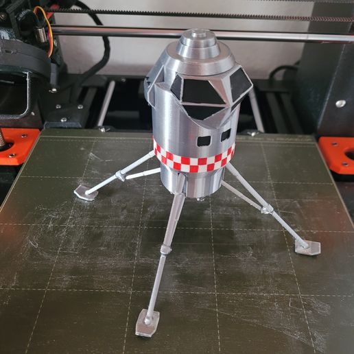 👨 H.G. Well's First man in the Moon (1964) UN Lander・ STL File for 3D ...