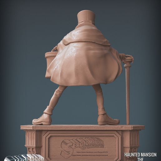👻 Haunted Mansion The Hatbox Ghost 3D Printable Sculpt 3D print model ...