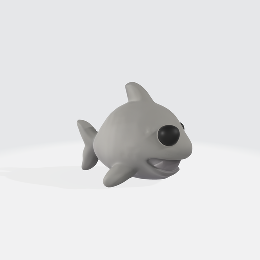 🦈 Cute Cartoon Shark 3D Model - Baby Shark Character・ 3D File for 3D ...