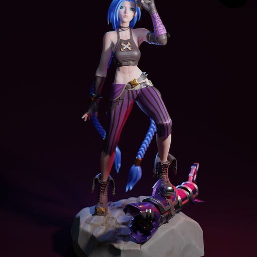 ♀️ JINX CHARACTER BY ESM・ 3D File for 3D printing・Cults