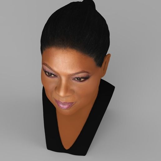 👤 Oprah Winfrey bust for full color 3D printing・ STL File for 3D ...