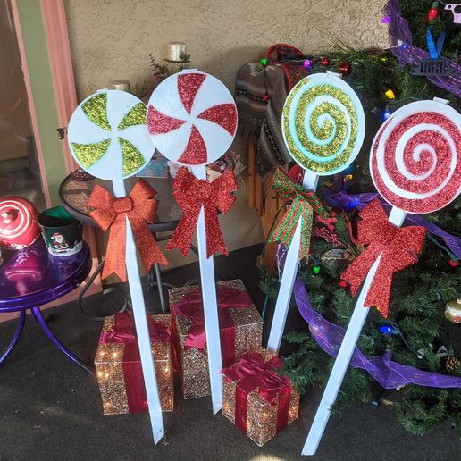 peppermint candy stencil printable