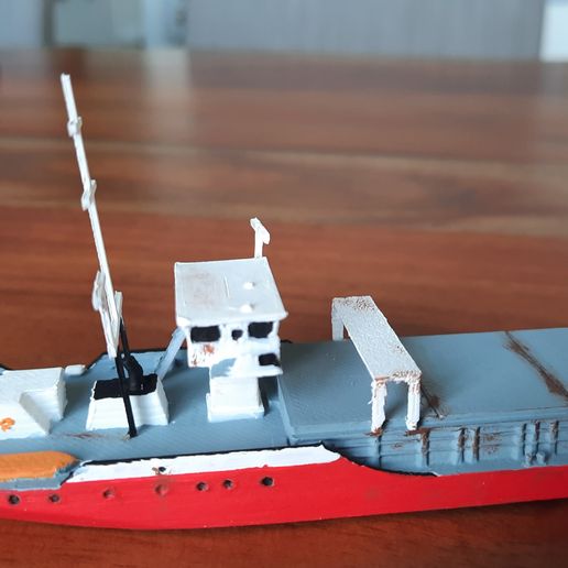 🚢 1/400 Coastal Cargo Ship Waterline Model - 3d model for printing・ STL ...
