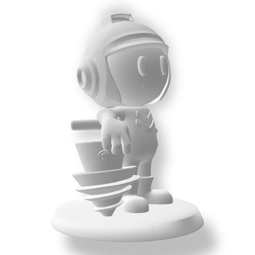 🕹️ Dig Dug HD 3D Print Figure (With & Without Base)・ OBJ File for 3D ...