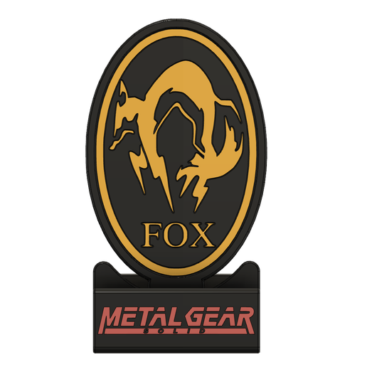 metal gear solid logo fox