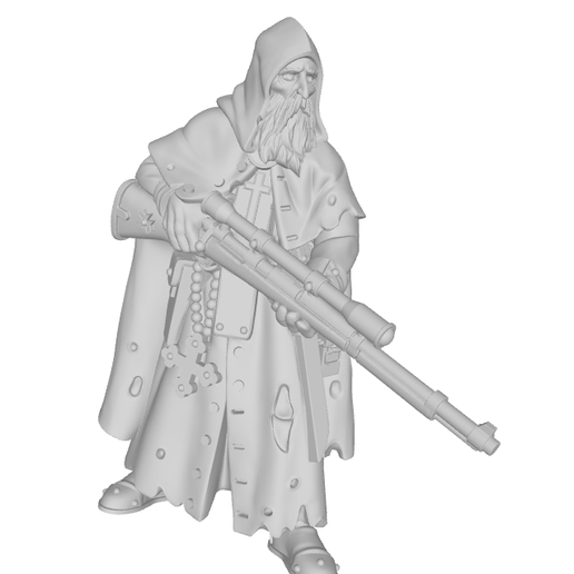 🔫 Sniper Priest・Archivo 3D Gratis para Impresión 3D・Cults