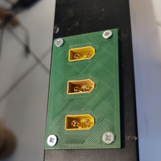 Free 3D file XT60 Triple Panel Mount 🔧 ・Design to download and 3D print ...